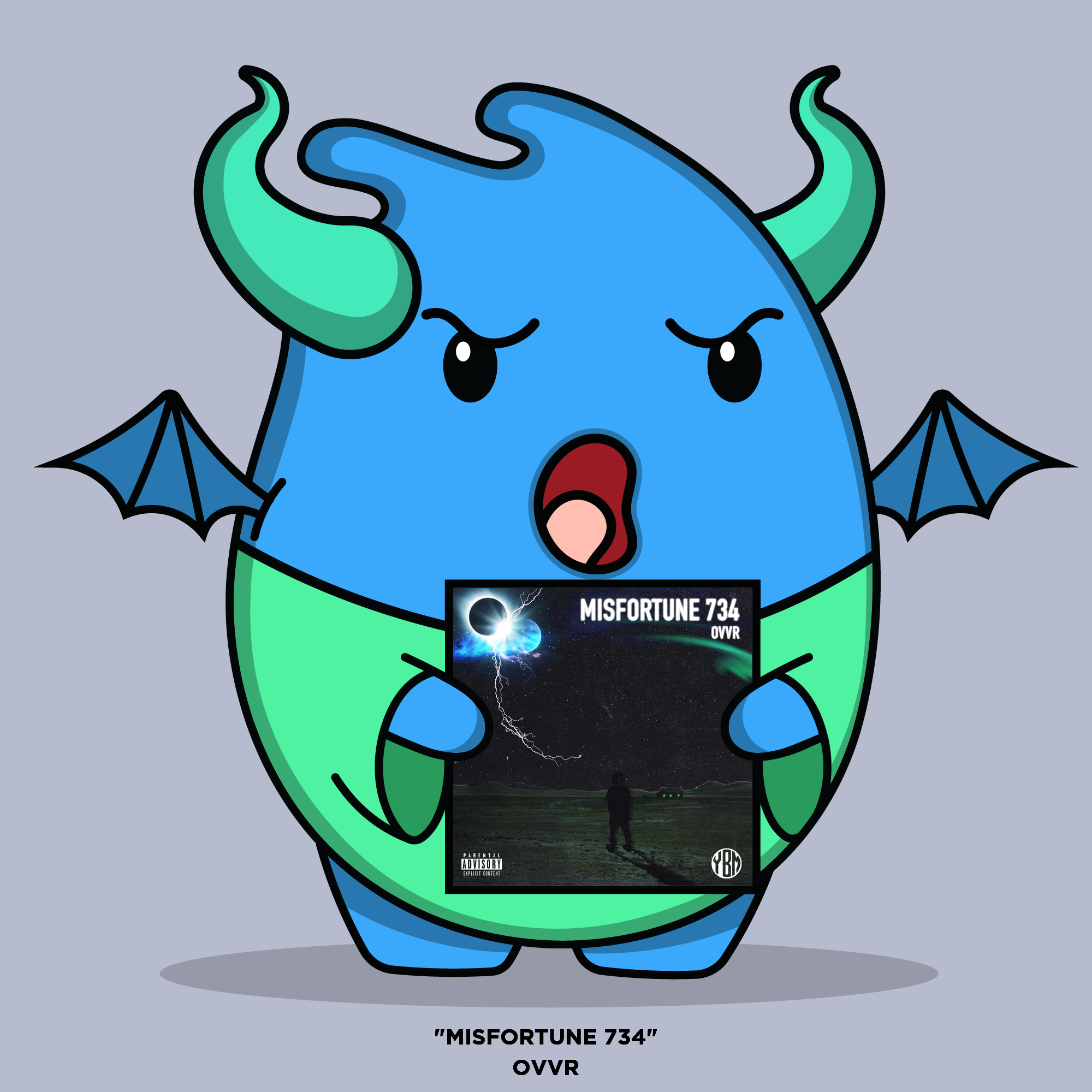 DistroKid Sellouts NFT #70 - MISFORTUNE 734 by "OVVR"