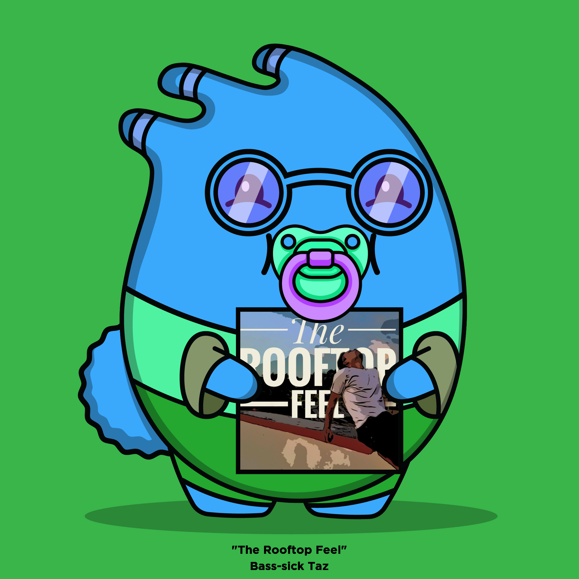 DistroKid Sellouts NFT #1017 - The Rooftop Feel by "Bass-sick Taz"