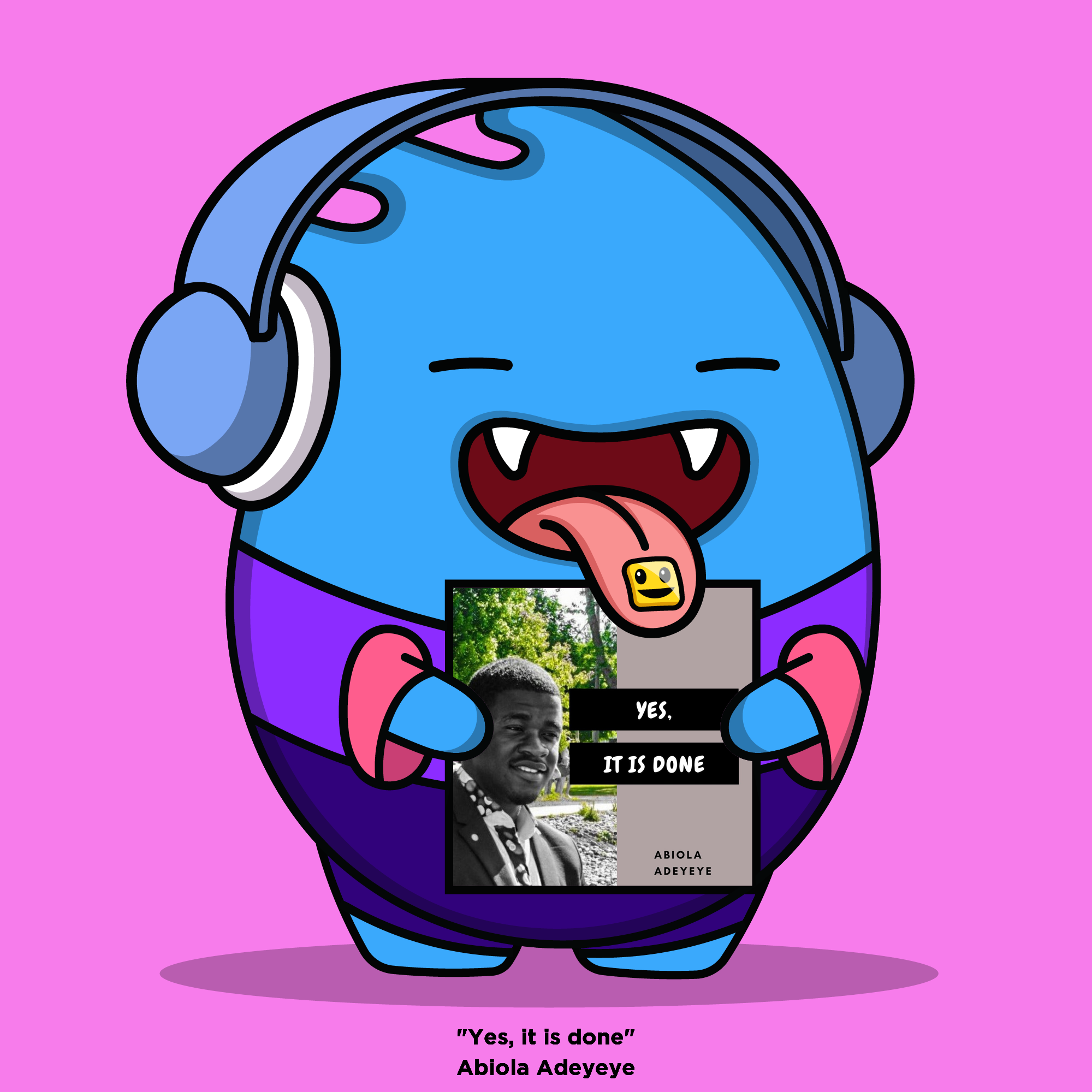 DistroKid Sellouts NFT #4485 - Yes, it is done by "Abiola Adeyeye"