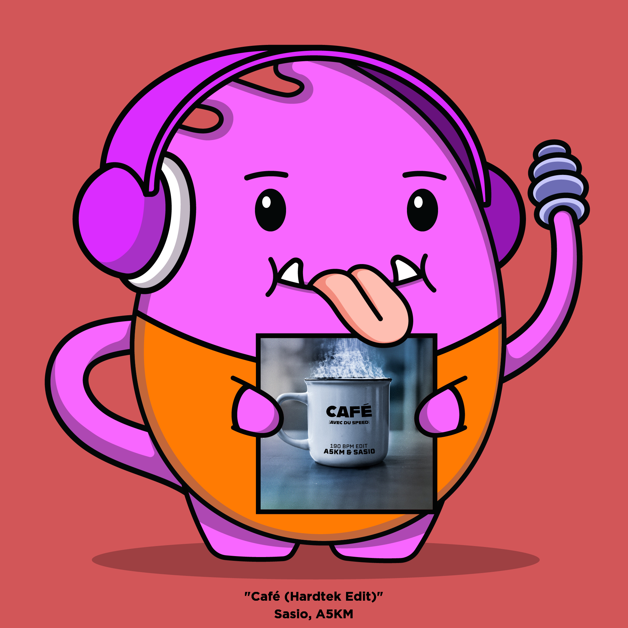 DistroKid Sellouts NFT #8436 - Café (Hardtek Edit) by "Sasio, A5KM"